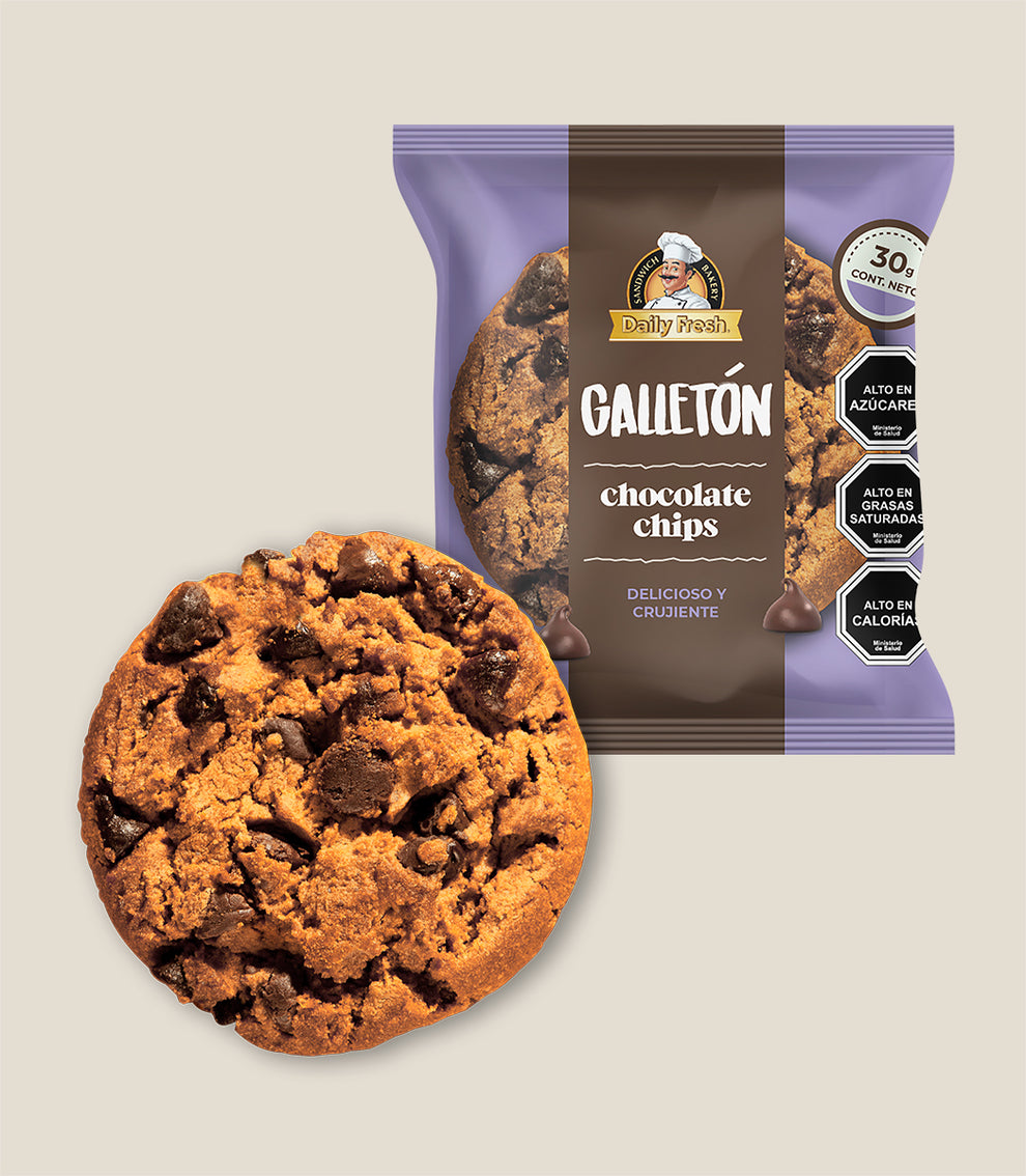 Galletón Chocolate Chips (Caja 20 Unidades) – Daily Fresh
